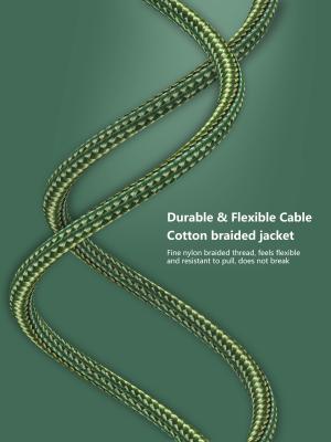 中国 8 Pin Data USB Cable Straw Material With Braided Jacket 販売のため