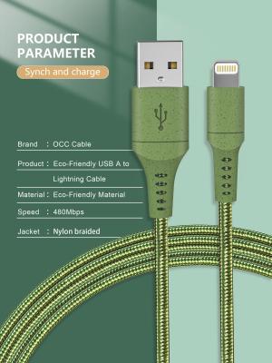 中国 8 Pin Data USB Cable Straw Material With Braided Jacket 販売のため