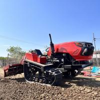 China Multifunction Compact Crawler Tractor Farm Equipment With Loader And Backhoe for sale