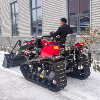 China Multifunctional 50 Hp Mini Tractor , Small Tracked Tractor With Front End Loader for sale