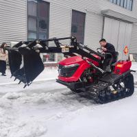 China Multifunctional 50 Hp Mini Tractor , Small Tracked Tractor With Front End Loader for sale