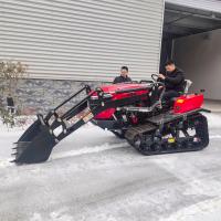 China Multifunctional 50 Hp Mini Tractor , Small Tracked Tractor With Front End Loader for sale