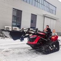 China Multifunctional 50 Hp Mini Tractor , Small Tracked Tractor With Front End Loader for sale