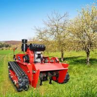 China Multifunctional Remote Control Crawler Lawn Mower 1200mm Width Flail Mower 12HP for sale