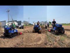 Tractor de rodagem rotativo 25 hp 35 hp Equipamento agrícola com escavadeira