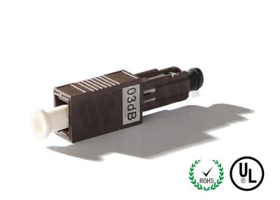 China Optical Variable Fiber Attenuator MU 03dB , Single Mode Attenuator Environmentally Stable for sale