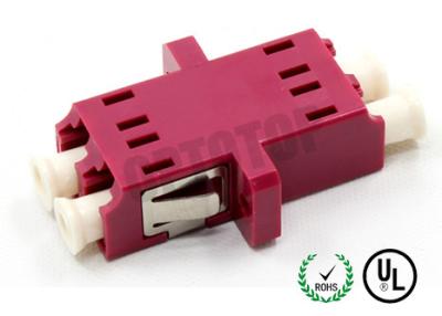 China Simplex / Duplex Fiber Optic Adapter Multimode OM1 With Beige Color for sale