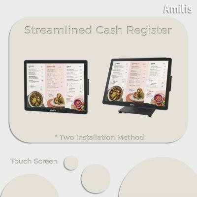 China Compact Touch Screen Cash Register Intel N95 Single Screen POS Terminal Machine for sale