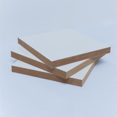 China Flexible Wood Grain Melamine Paper Faced MDF Board in White and Black for Consult for sale