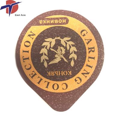 China Printed aluminium foil lids/roll for wine sealing machine, wine bottle /cup aluminium foil cover for sale