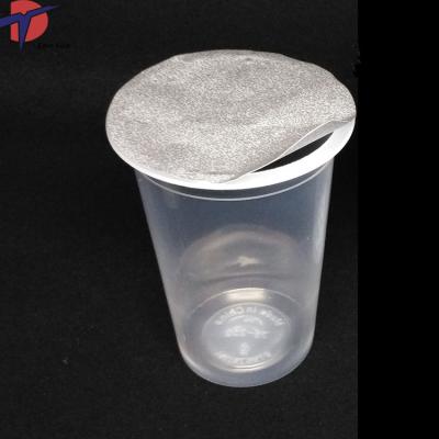 China Aluminium foil cup lid for food packaging/for yogurt cup/milk/juice cup packaging for sale