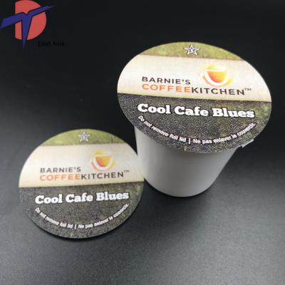 China Factory aluminium foil plastic nespresso pods lids，coffee pod lids for sale