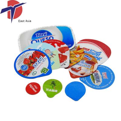 China Food grade cup aluminum foil seals, heat sealing machine used aluminium foil lids for sale