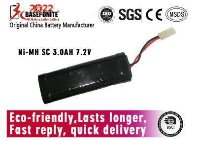 China Cheap price 7.2V SC size 3.0AH NiMH rechargeable battery Industrial package for sale