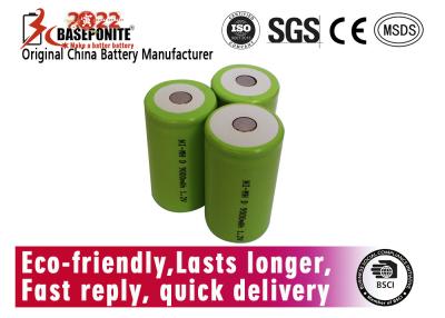 China 10000mAh NiMH D Battery, Rechargeable High Capacity D Size Battery, High Drain D Cell Batteries for Flashlight for sale