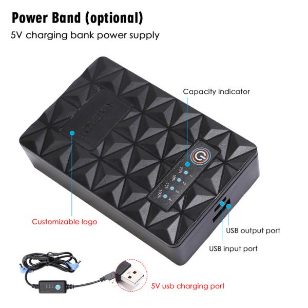 Quality 10050mAh 5V Battery & Fan Kit for Cooling Vests USB Powered Wearable Cooling for sale