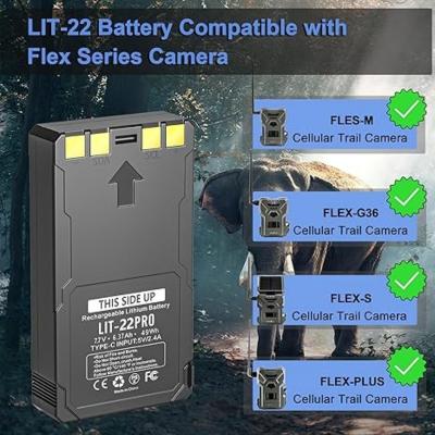 China Replacement Battery for LIT-22 Hunting Trail Camera Compatible with SPYPOINT Flex-M, Flex G-36, Flex-Plus, Flex-S for sale