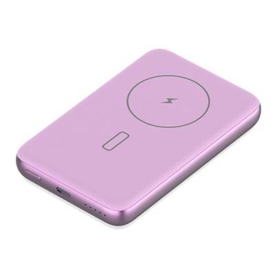 China Banco de energía inalámbrico magnético de 5000mAh. Cuerpo de aluminio ultra delgado. 15W inalámbrico + 20W de carga rápida. en venta
