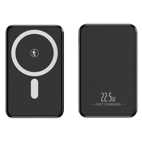 Quality 5000mAh Ultra-Slim Magnetic Wireless Power Bank – Aluminum, Fast Charging, Custom Logo Gift for sale