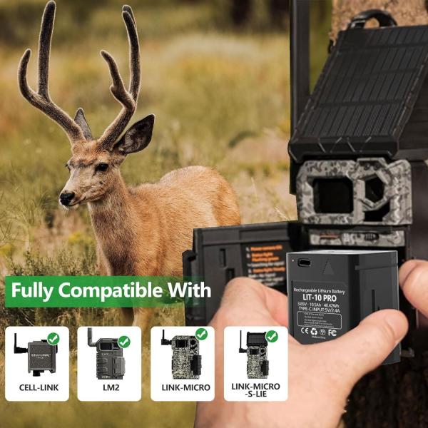 Quality Replacement Battery for LM2, LINK-MICRO, CELL-Link Trail Cameras – 3.85V for sale