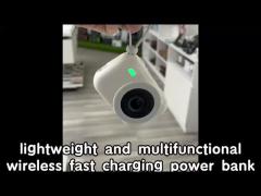 15W Magnetic Wireless Charging Power Bank 10000mAh White