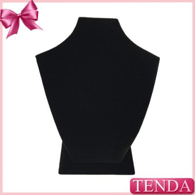 China Middle Sized Black Flannel Velvet Flocked JewelerJewelry Displays Stands for sale