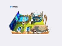 China Dinosaur Virtual Reality Theme Park Interactive Projectior Electronic Children for sale