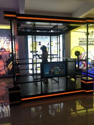 中国 VRの賭博のプラットホーム タワー42のモニターの大人のための調節可能なヘッドホーンの革紐を撃つ銃 販売のため