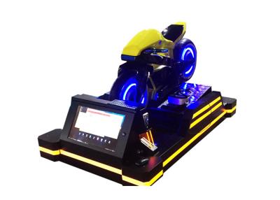 Cina Motociclo di realtà virtuale del giocatore di RGB LED quattro, macchina nera del gioco di divertimento di VR in vendita