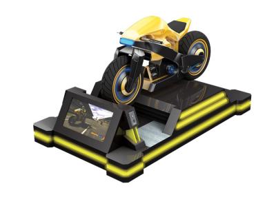 Cina Giallo del nero dei videogiochi di guida dei pc del parco di divertimenti del simulatore del motociclo degli adulti VR in vendita