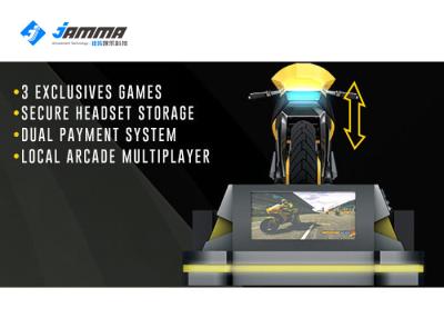 Cina Interfaccia semplice dell'esposizione VR del motociclo del simulatore della porta bloccata a 24 pollici dei videogiochi di guida in vendita