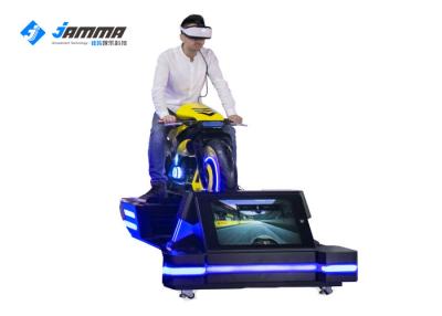 Cina Economia di spazio quadrata d'acciaio della struttura della tubatura galvanizzata simulatore nero del motociclo di giallo VR in vendita