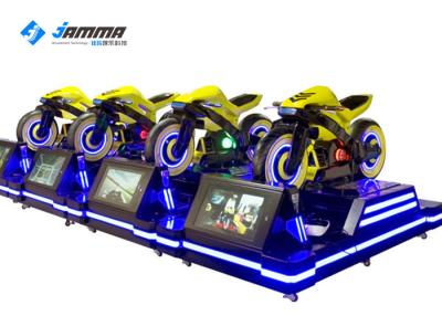 Cina simulatore del motociclo di realtà virtuale 220V, audio giochi completi della fucilazione del motociclo 3D in vendita