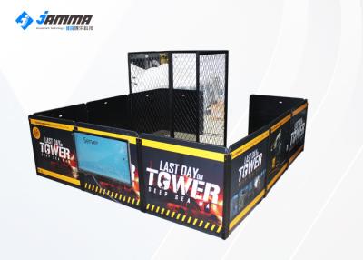China Dos máquina de la torre del simulador VR de la realidad virtual del equipo del jugador con los vidrios de HTC en venta