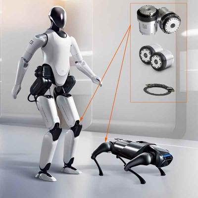 中国 70-142Mmの高さは電気BLDCのロボット工業用ロボットのためのエンコーダーが付いている共同腕の速度減力剤の調和的な電動機にトルクを与える 販売のため