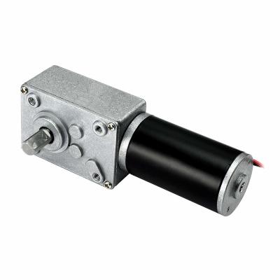 China Faradyi Custom 12v 24v High Torque Electric Motor With Worm Gearbox For Home Application for sale