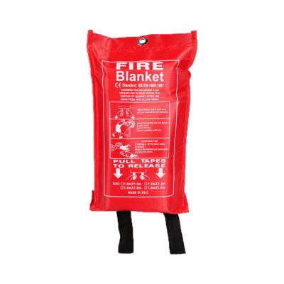 China Silicone Coating BS EN 1869 Fire Blanket Fiberglass 1.2*1.2m for sale