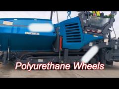 durable polyurethane wheels for asphalt pavers including drive wheels and guide wheels