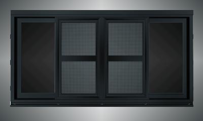 China High Strength Aluminum Sliding Doors UV Resistant With Powder Coated Finish for sale