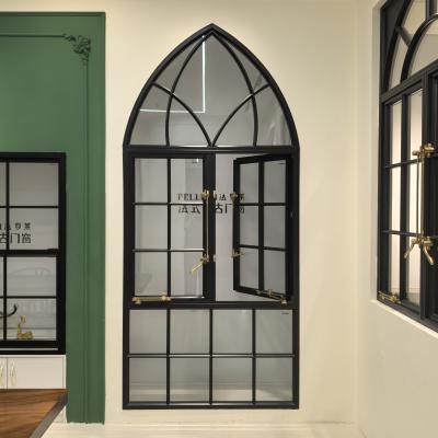 China Custom French Style Double Opening Windows For Sunroom Balcony Interior Partition for sale