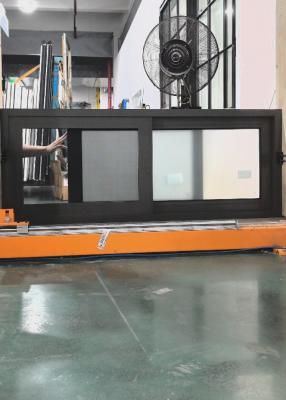 China Modern Silent Tracks Aluminium Frame Sliding Glass Window Weatherproofing Custom Size for sale