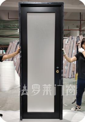 China Smooth Swing Aluminium Frame Bathroom Door Space Saving Custom Color for sale