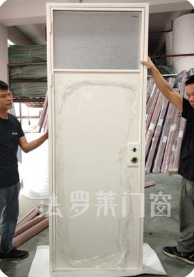 China Aluminum Glass Bathroom Swing Door Smooth Swing Maximizing Space For Bath Areas for sale