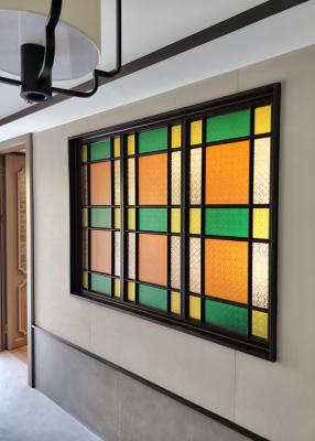 China French-Style Retro Aluminum Fixed Partition Windows for sale