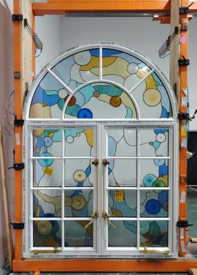 China French retro style balcony with broken bridge aluminum window for sale
