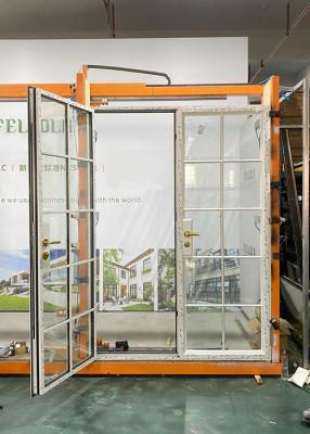 China French Elegance Meets Modern Performance: Thermal Break Aluminum Double Doors for sale