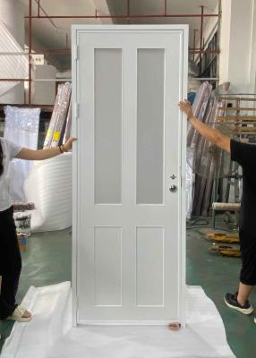 China Customizable French Vintage Door with 6063-T5 Aluminum Alloy Frame and 8mm or 5mm Tempered Glass Options for sale