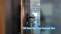 Australian Standard 100 Series Blue Glass Swing Door