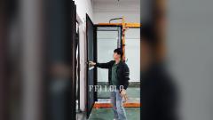 100 series swing doors equipped with mosquito screen doors