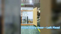 Australian Standard Entry Door with Fixed Side Glass on the Left
